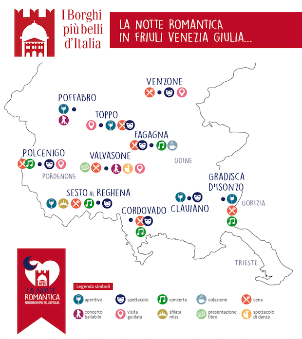 Notte romantica nei borghi più belli d'Italia